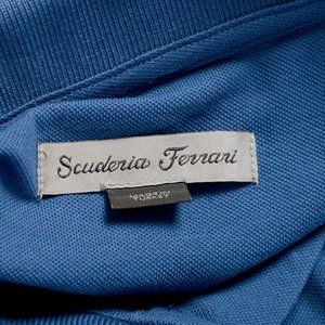 Scuderia Ferrari | Shirts | Scuderia Ferrari Mens Piquet Detail Blue ...